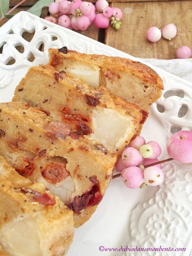 Pudding d'automne au pain - du bio dans mon bento