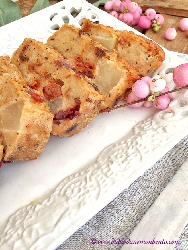 Pudding d'automne au pain - du bio dans mon bento