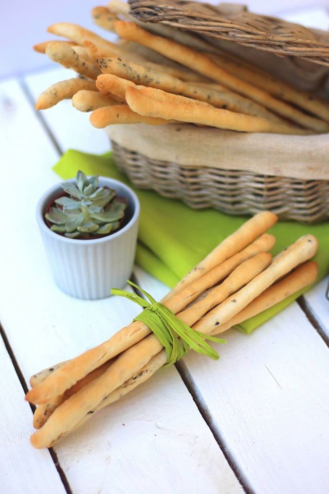 Gressins ou grissini en Italie - du bio dans mon bento