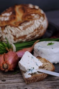 fromage frais de soja ciboulette échalote - du bio dans mon bento