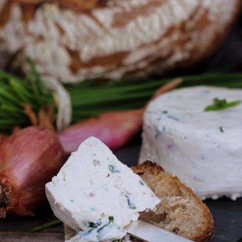 fromage frais de soja ciboulette échalote - du bio dans mon bento